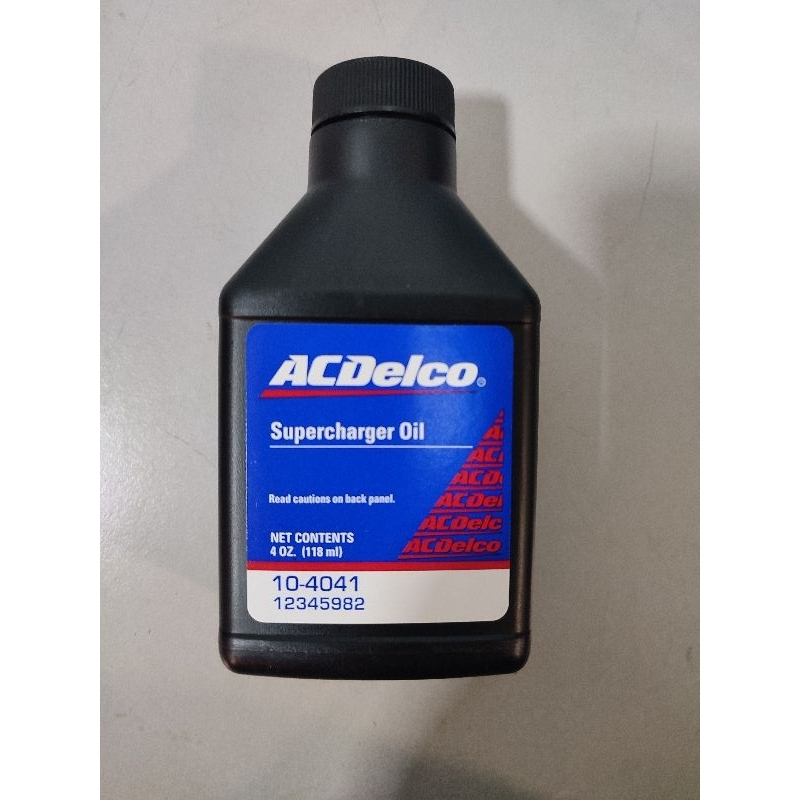 ACDelco 10-4041 Synthetic Supercharger Oil (118ml /4oz) Made in USA ...