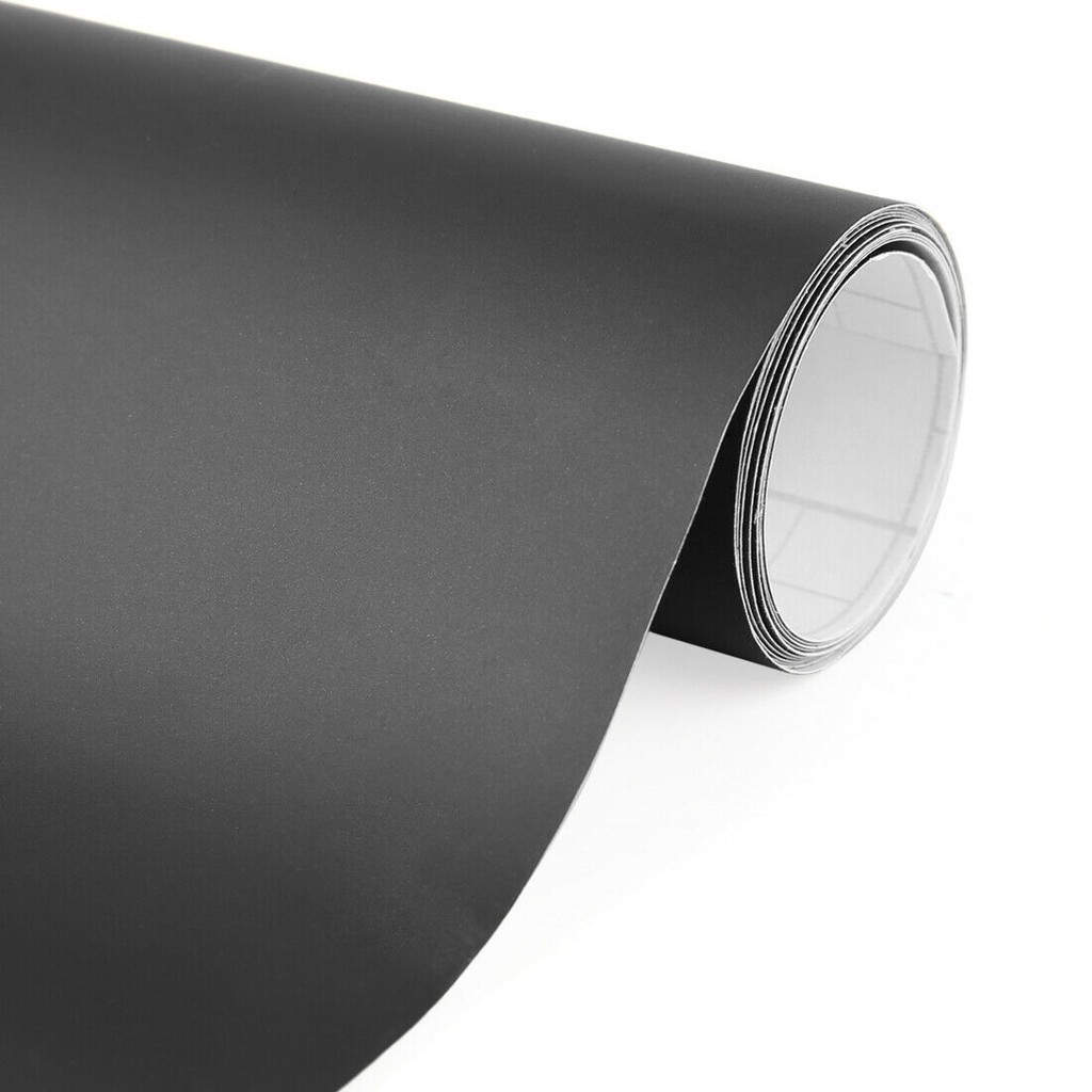 25CM x 100CM Car Flat Matte Black Sticker Vinyl Film Sheets Body Wrap ...