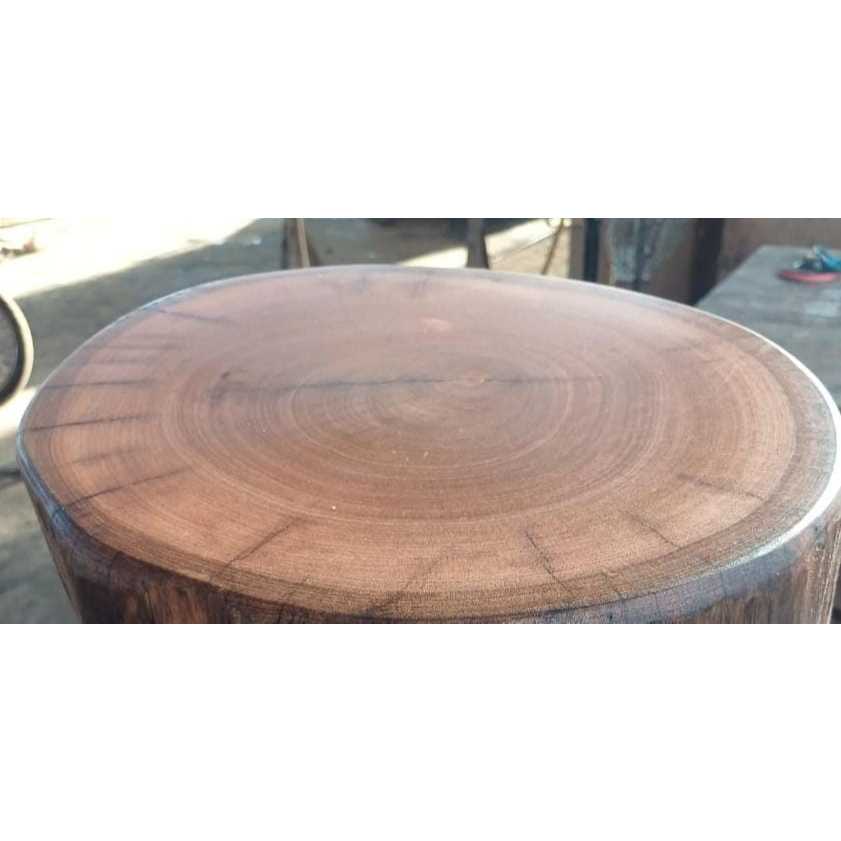 Balau Solid Hard Wood Round/ Oval shaped Slab Diameter 12"~16" (Inch ...