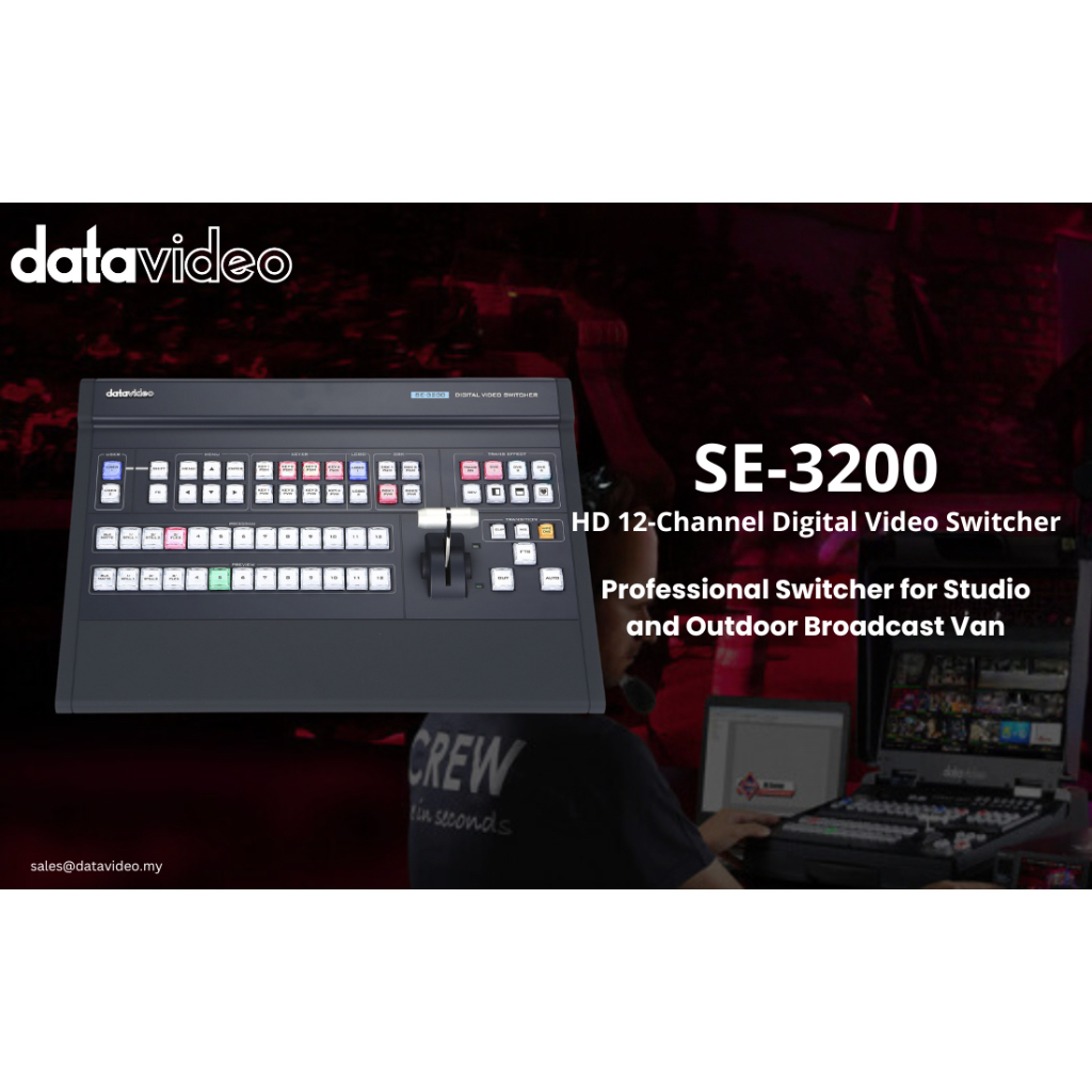 DATAVIDEO SE-3200 HD 12-Channel Digital Video Switcher | Shopee Malaysia