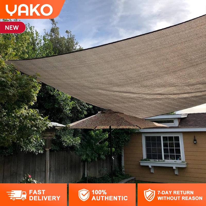 YAKO Sun Shade Net Awning Outdoor Net Orkid Canvas Anti-UV Sun Shade ...