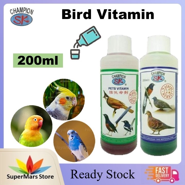 SK CHAMPION- Bird Vitamin / Vitamin Burung (200ml) | Shopee Malaysia