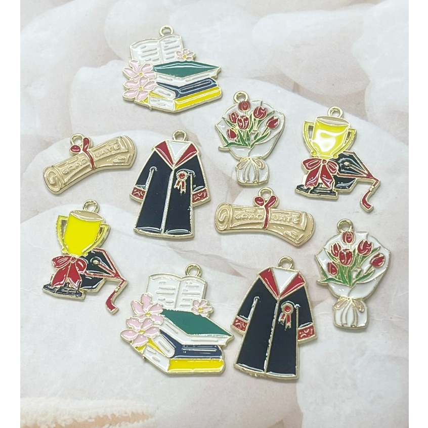 2pcs or 10pcs, Convocation Color Charms, Konvo Pendant Charms, Charms ...
