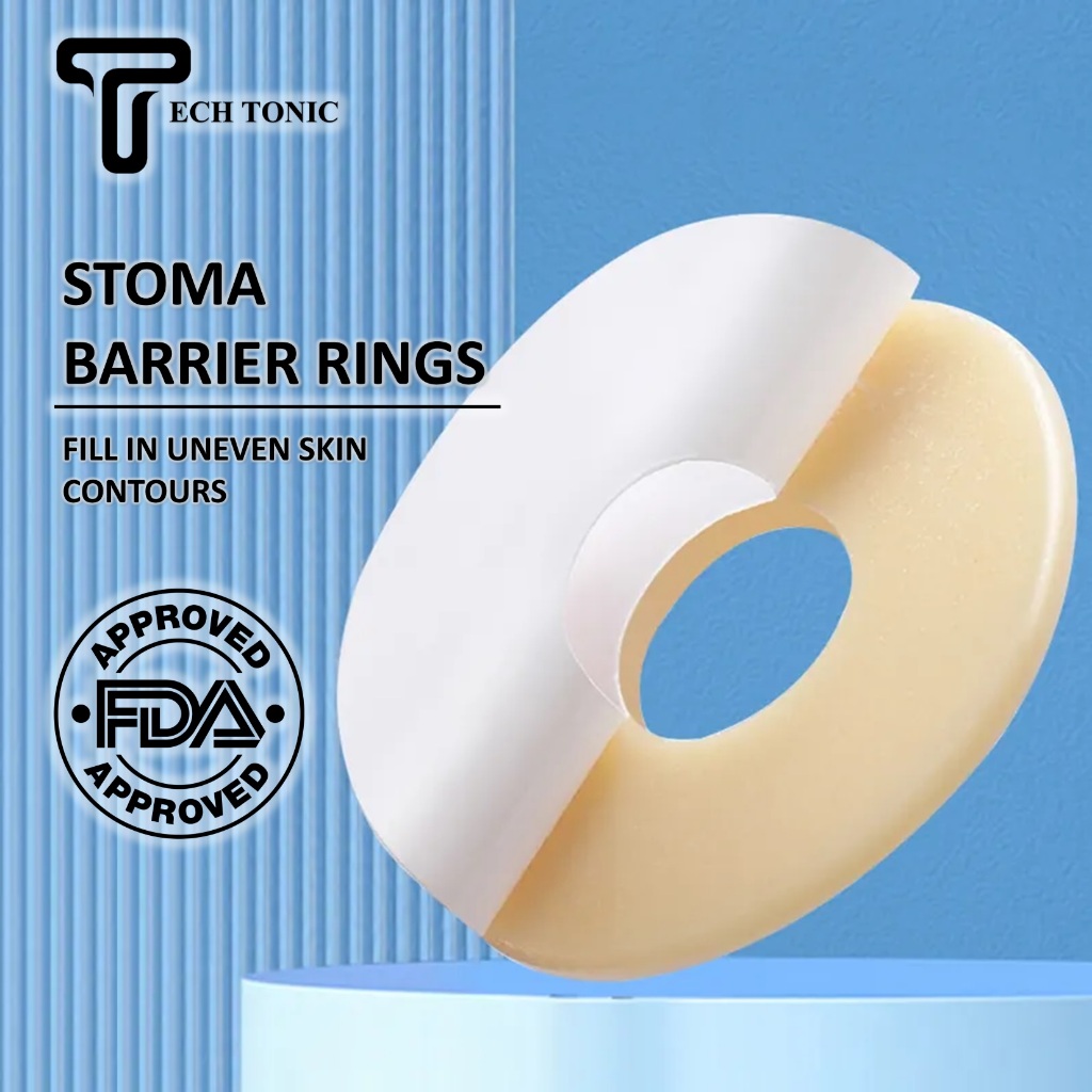 (FDA APPROVED) 2mm Ostomy Paste Ring Baseplates Care Prevent Leakage ...