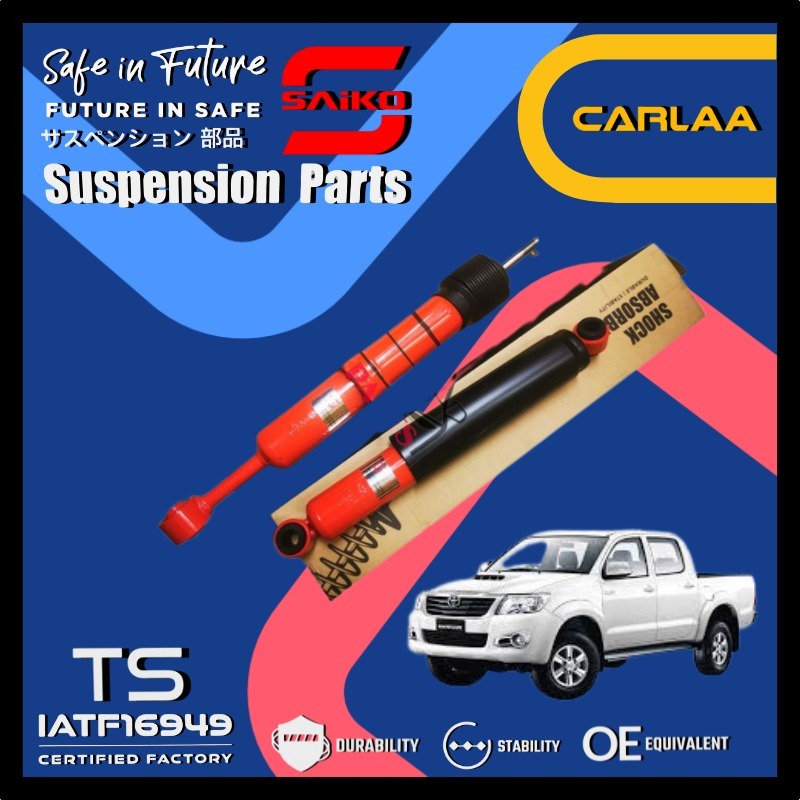 ORIGINAL SAIKO HEAVY DUTY RED ABSORBER FRONT L/R TOYOTA VIGO KUN25 ...