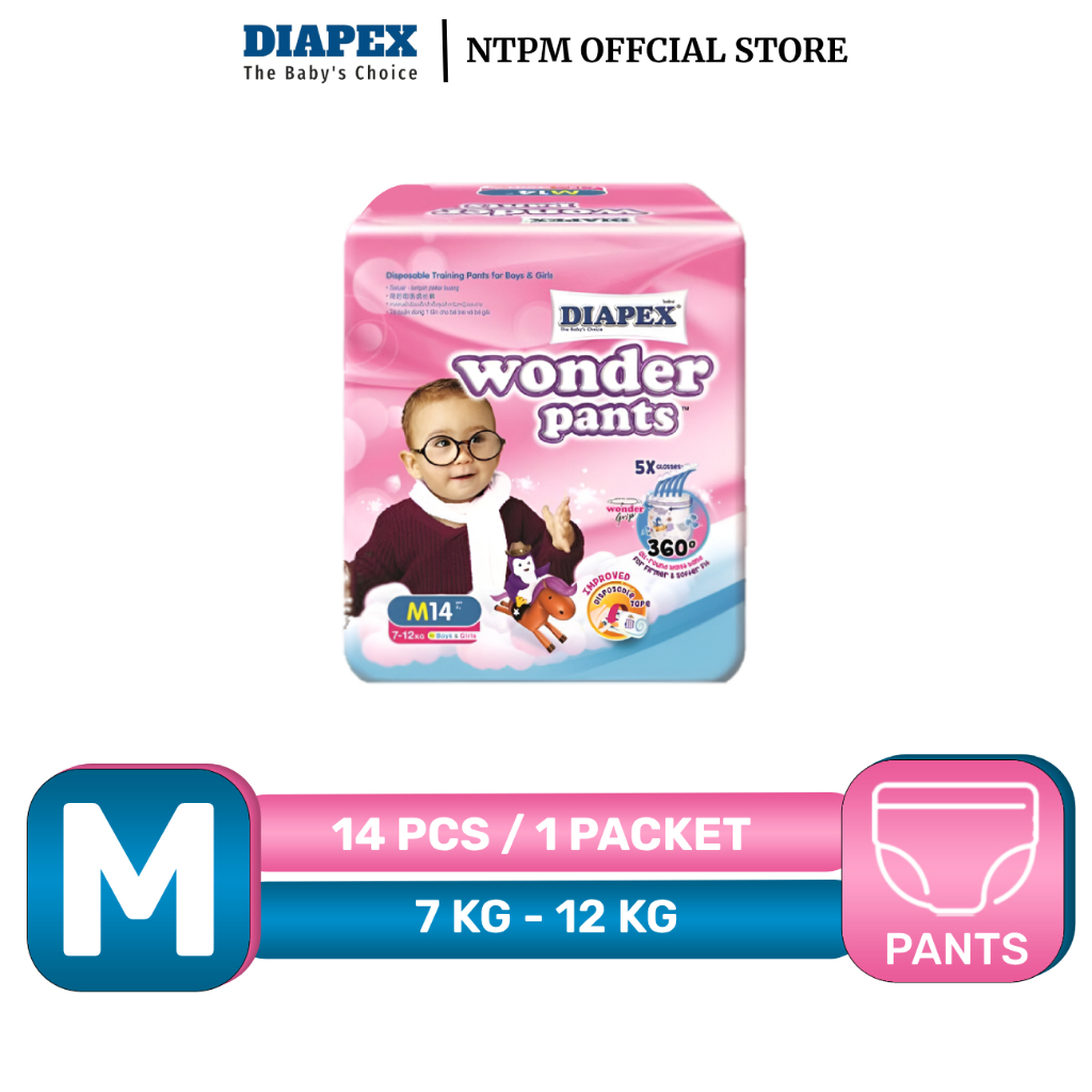 Diapex Wonder Pants M Con Pack (14S) | Shopee Malaysia