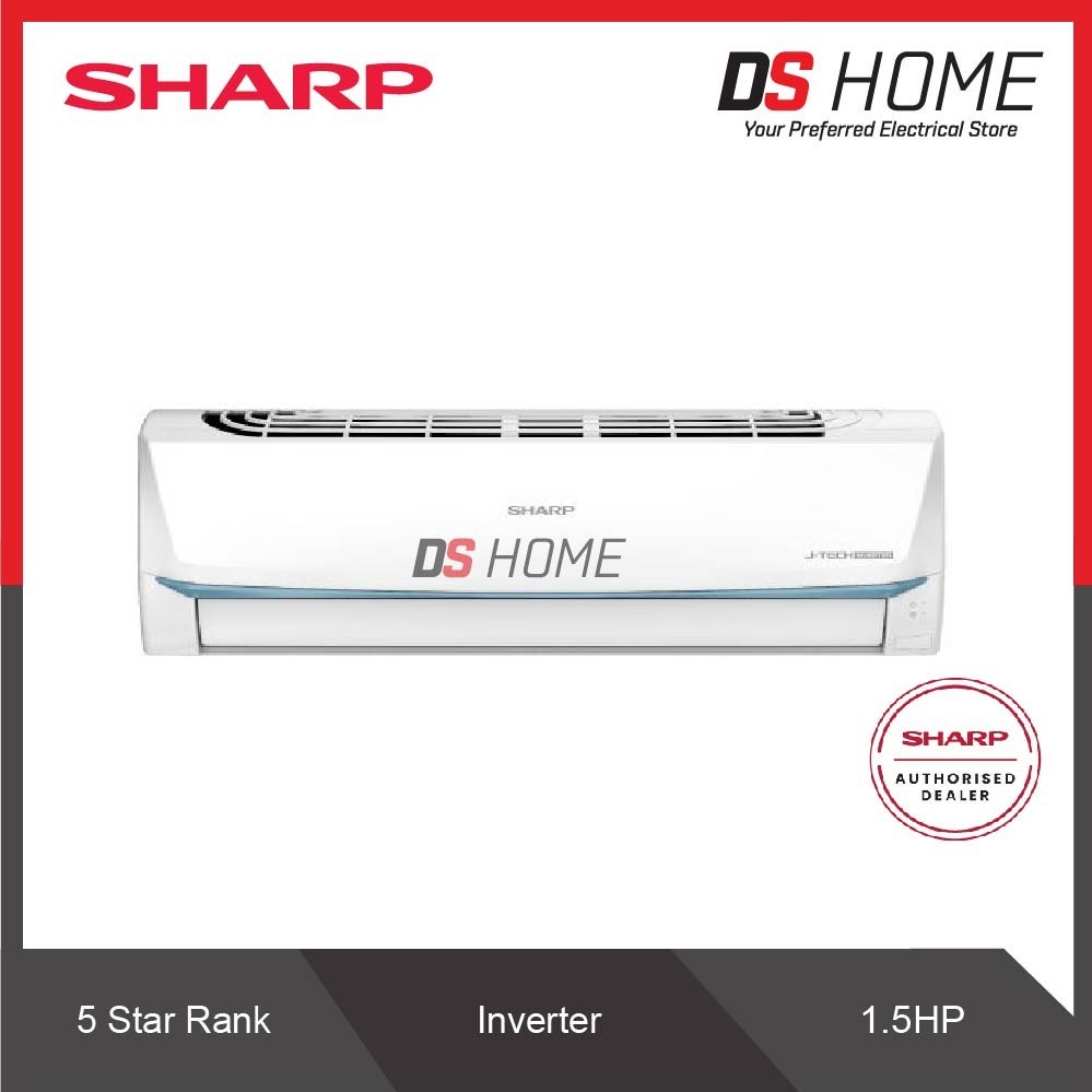SHARP AHX13BED/AUX13BED AIR COND 1.5HP J-TECH INVERTER R32 5 STAR ...