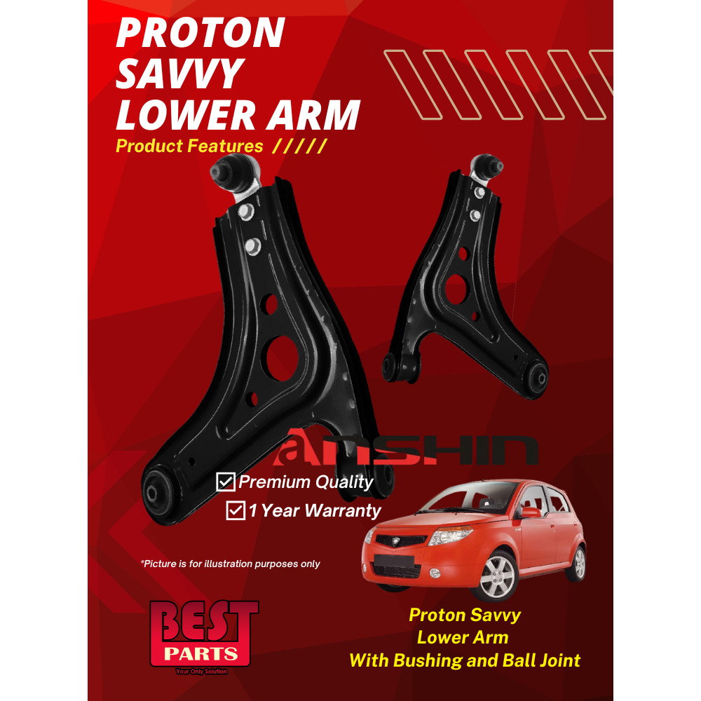 Oem Brand Lower Arm Front Proton Savvy Low Arm Depan Premium Quality ...