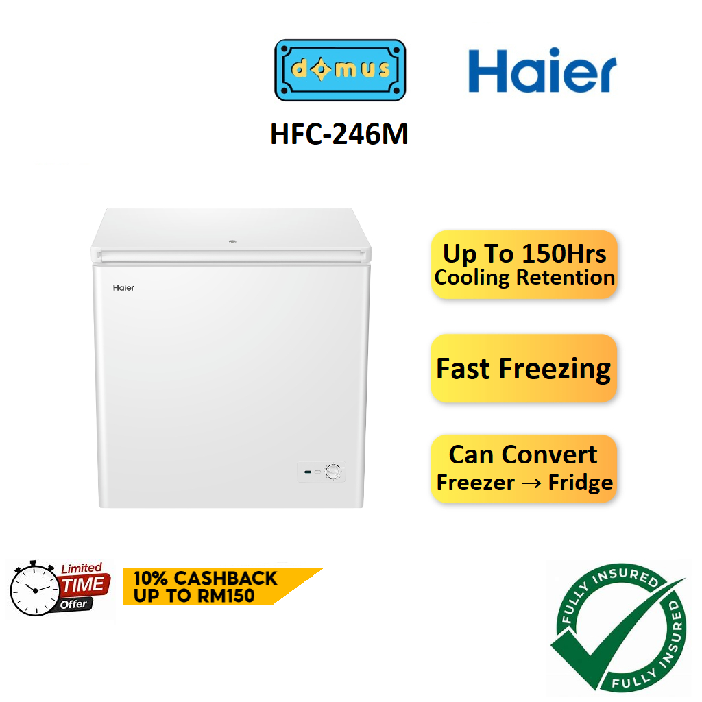 Haier Chest Freezer 200L Nett Peti Freezer Murah Deep Freezer Peti ...