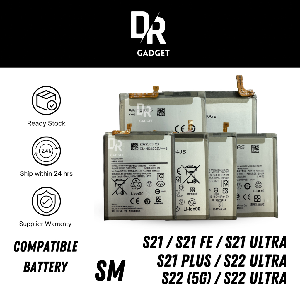 BATTERY SM S21 / S21 FE / S21 PLUS / S21 ULTRA / S22 (5G) / S22 ULTRA ...
