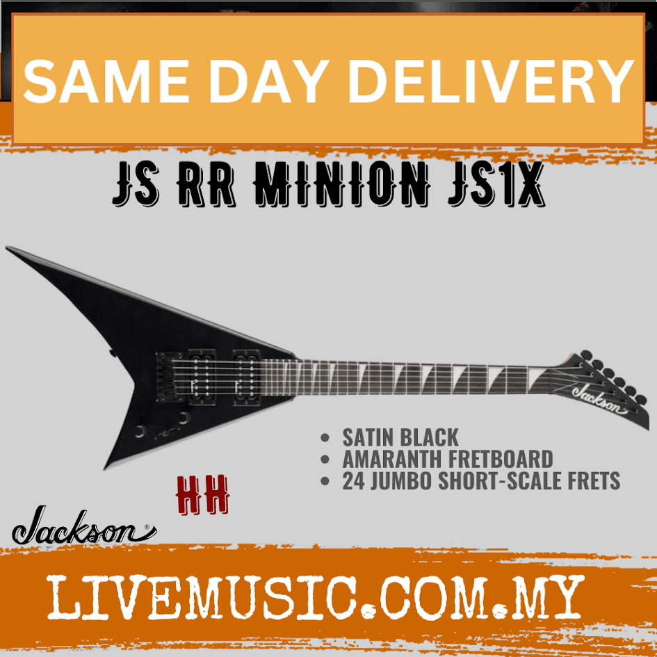 Jackson JS1X - JS Series RR Minion Electric Guitar - Satin Black (JS1X ...