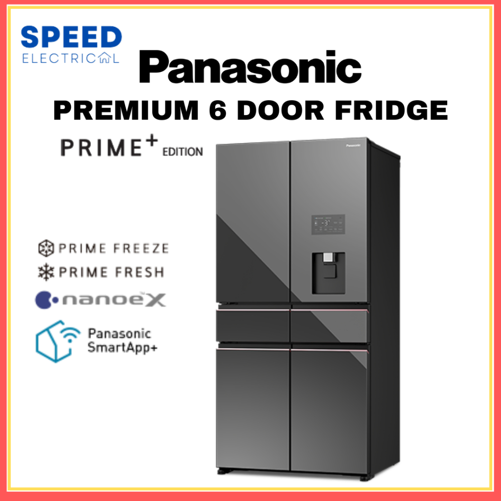 [SABAH ONLY] PANASONIC PREMIUM PRIME+ 6 DOOR FRIDGE NR-WY720ZMMM 冰箱 ...