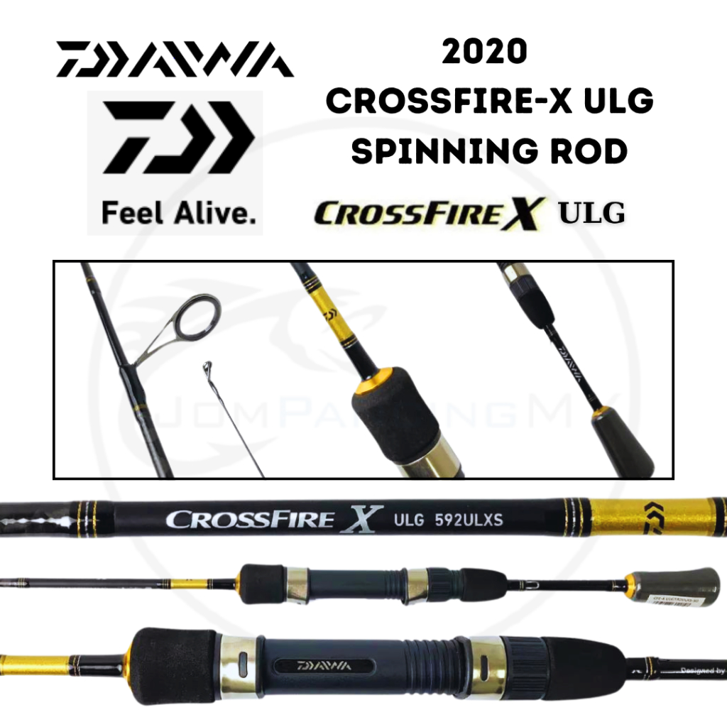 Daiwa 2020 Crossfire-X ULG Ultralight Light Spinning Fishing Rod Incl Hard Paper Tube Daiwa ...