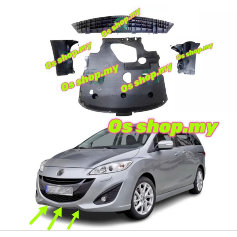 MAZDA 5 CW (2011-2018) ENGINE UNDER COVER FRONT BUMPER LOWER RADIATOR ...