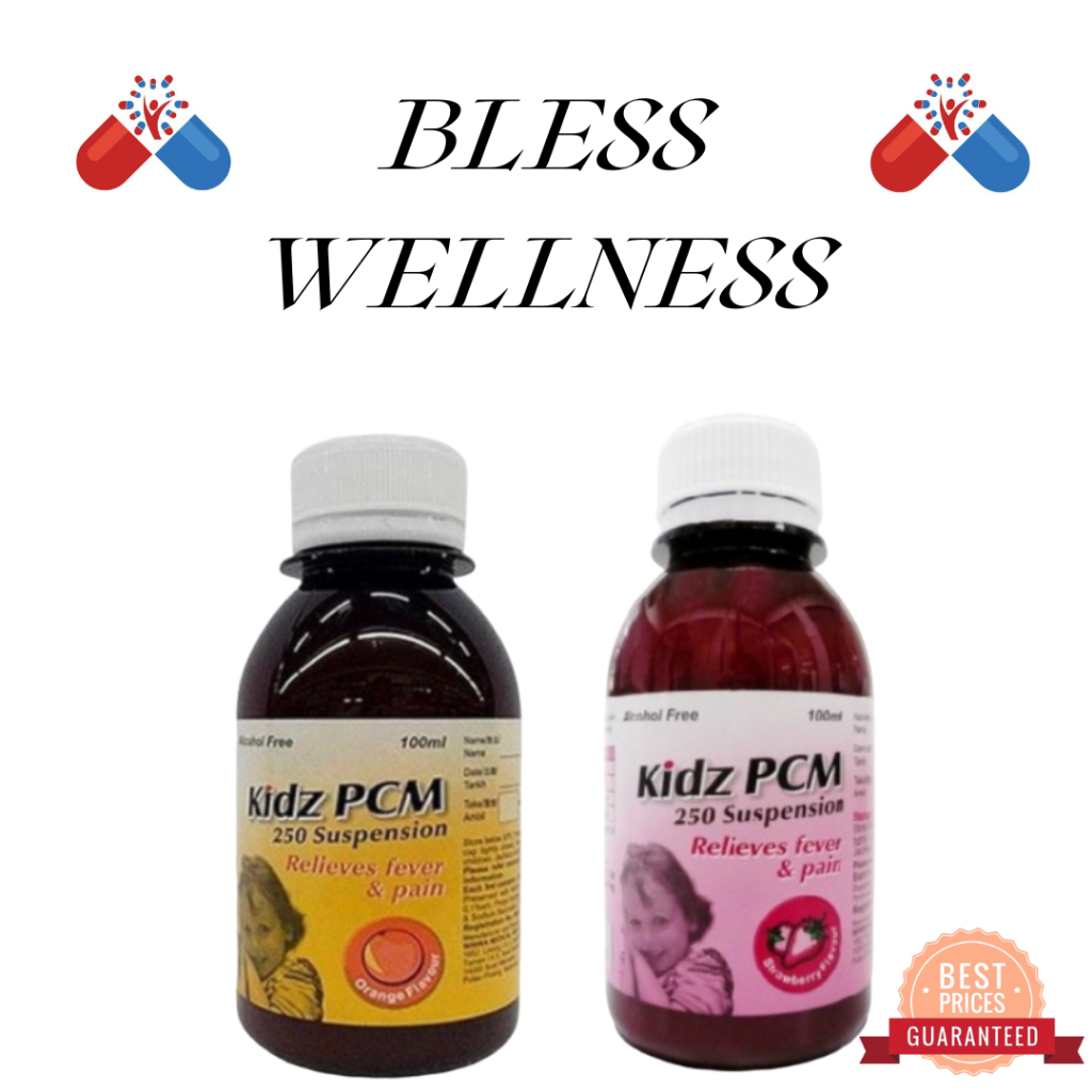 KIDZ PCM 250 SUSPENSION 250MG/5ML(ORANGE/STRAWBERRY)100ML | Shopee Malaysia