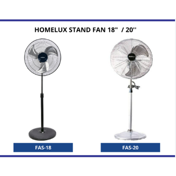 HOMELUX 18/20 INCH HEAVY DUTY INDUSTRIAL STAND FAN FAS-20 | Shopee Malaysia