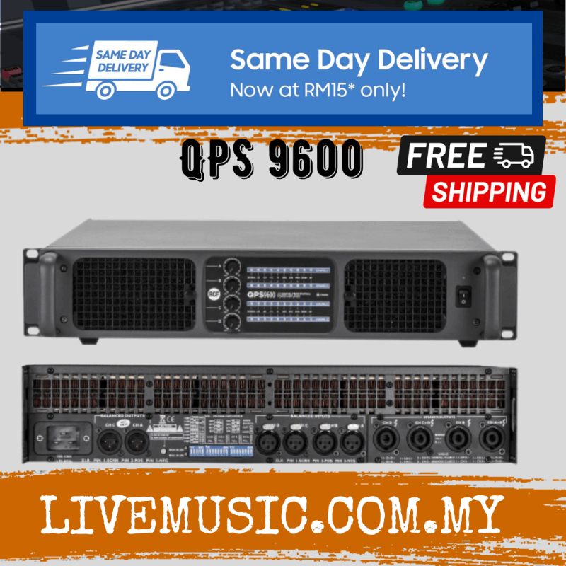 RCF QPS-9600 High Power 4 Channel Amplifier ( QPS 9600 / QPS9600 ...