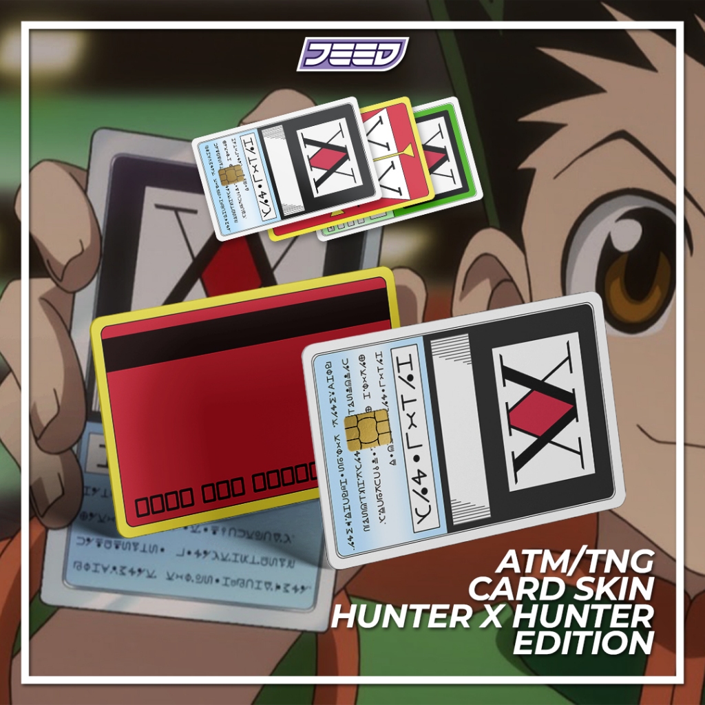 [Hunter X Hunter] ATM, Bank Debit Credit Card & Touch N Go Sticker ...