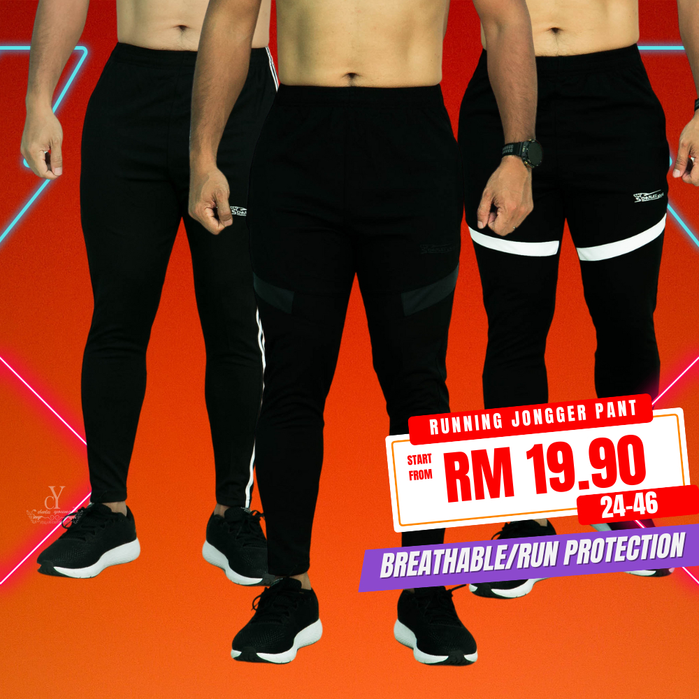 CY 0111 TRACK BOTTOM RUNNING TREKKING Compression JOGGER PANT/Seluar ...