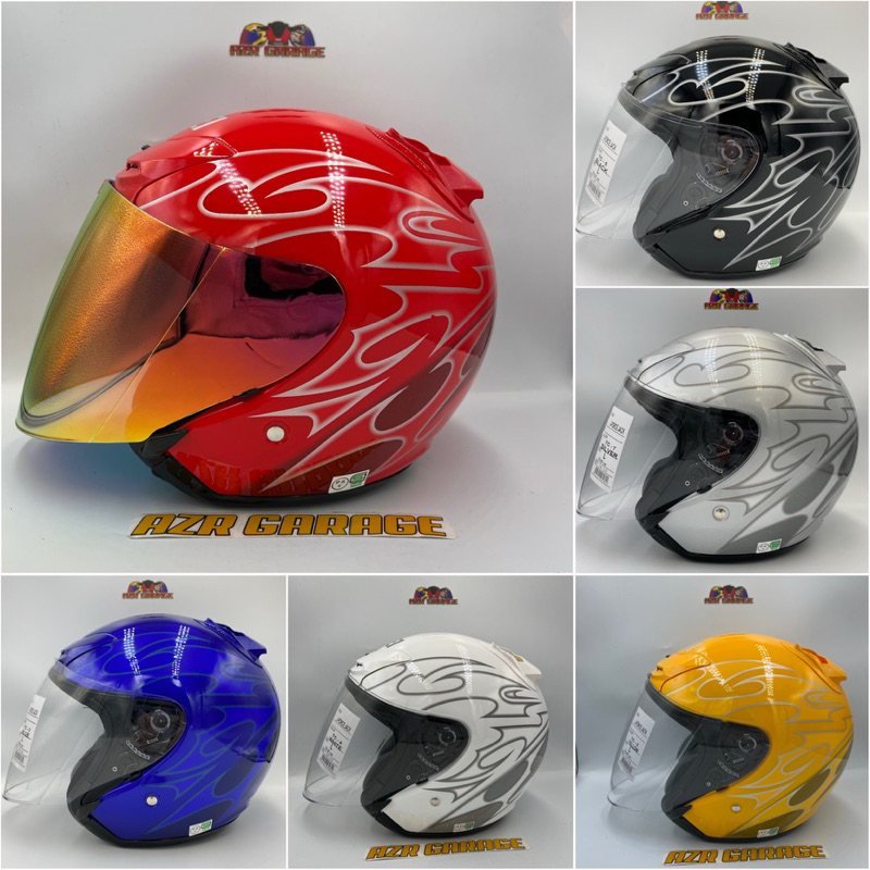 1:1 SHOEI JFORCE 2 JACK BIRU MERAH PUTIH KUNING SILVER | Shopee Malaysia