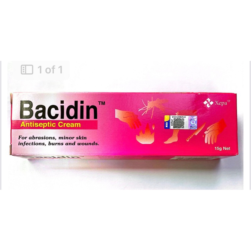 Bacidin Antiseptic Cream 15g (Expiry 08/2028) | Shopee Malaysia