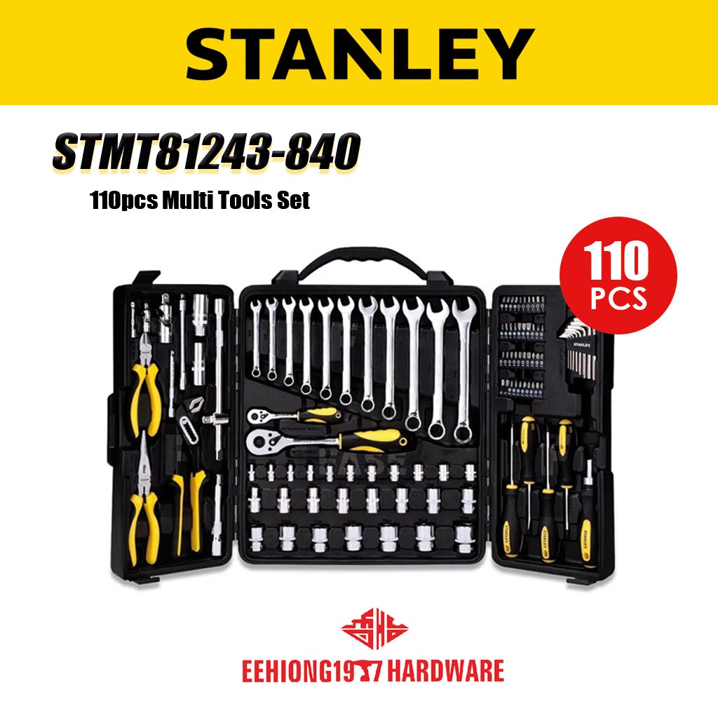 STANLEY STMT81243-840 110-PIECE MULTI TOOL SET 81243 81-243 110PCS SET ...