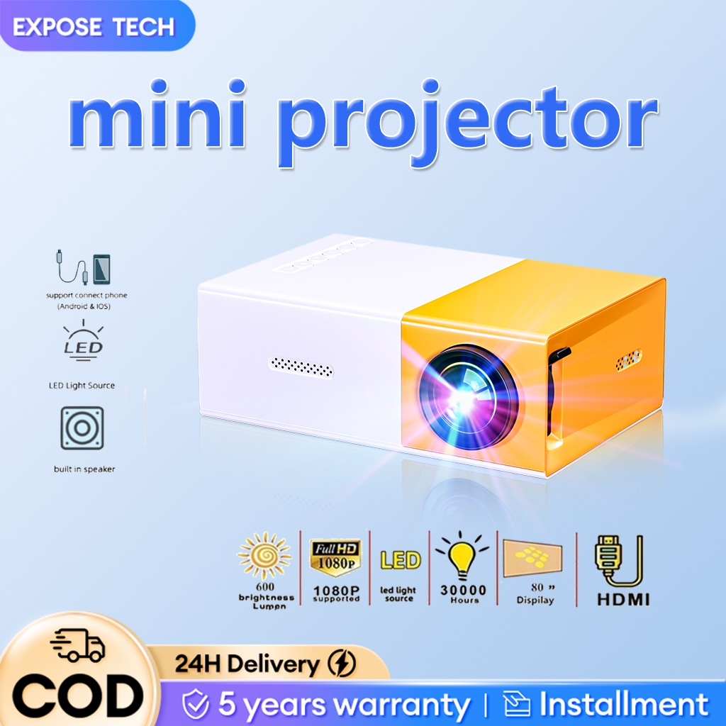 EXPOSE Projector Mini Portable Home For Phone USB HDMI Laptop | Shopee ...