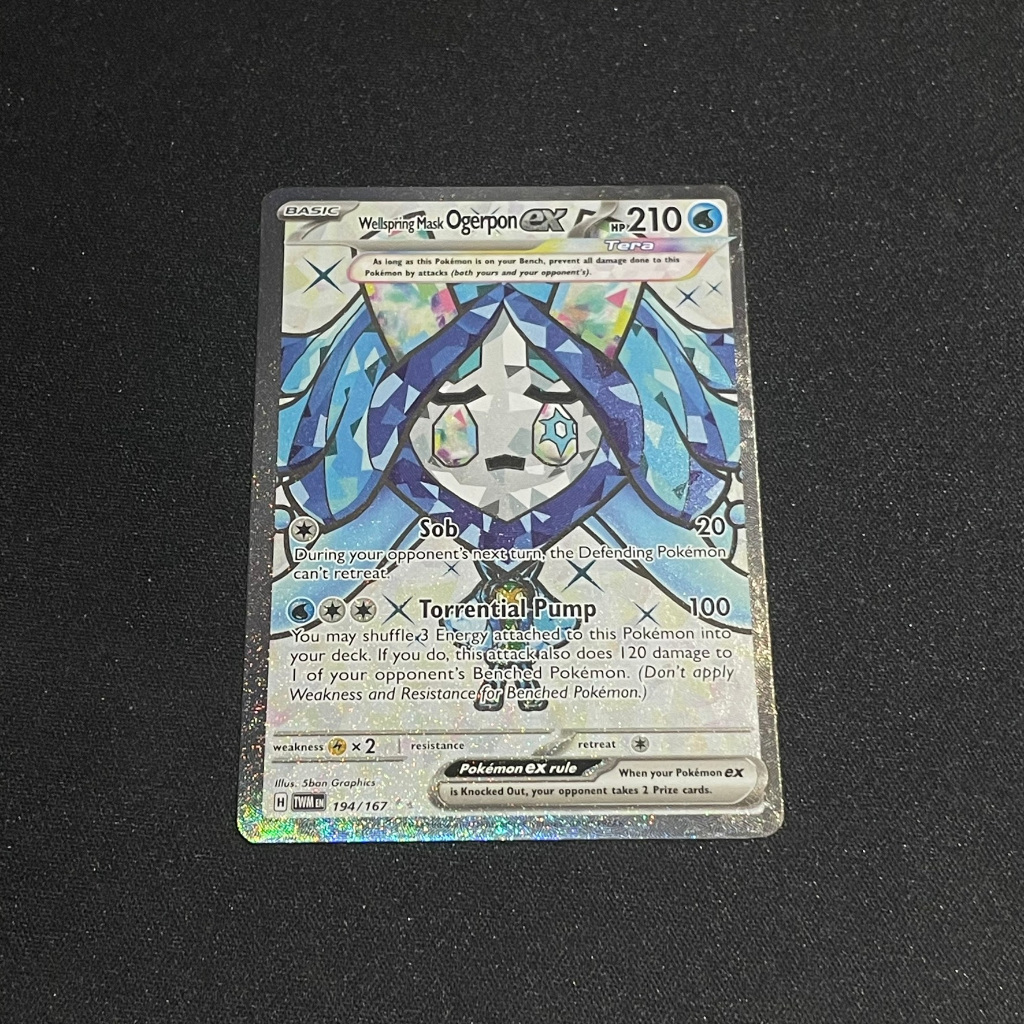 Pokemon Trading Card Game TCG: Wellspring Mask Ogerpon ex 194/167 ...