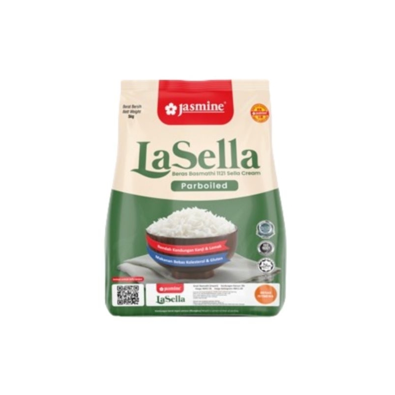 Jasmine La Sella Beras Basmathi 1121 Sella Cream (Parboiled) - 5kg ...