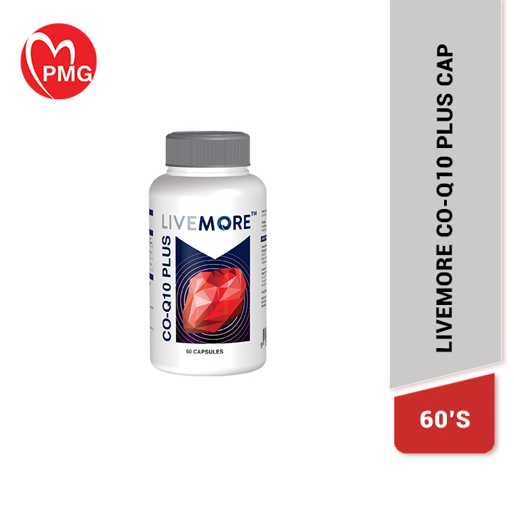 [LIVEMORE] CO-Q10 Plus Cap 60's - improve heart health and boost energy ...