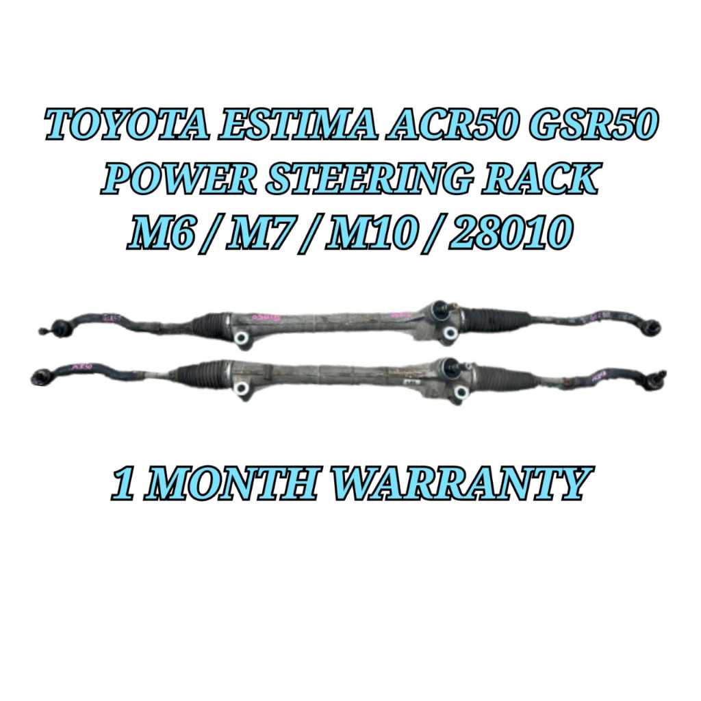 Steering Rack / Stereng Rak Toyota Estima Previa ACR50 GSR50 06-19 ...