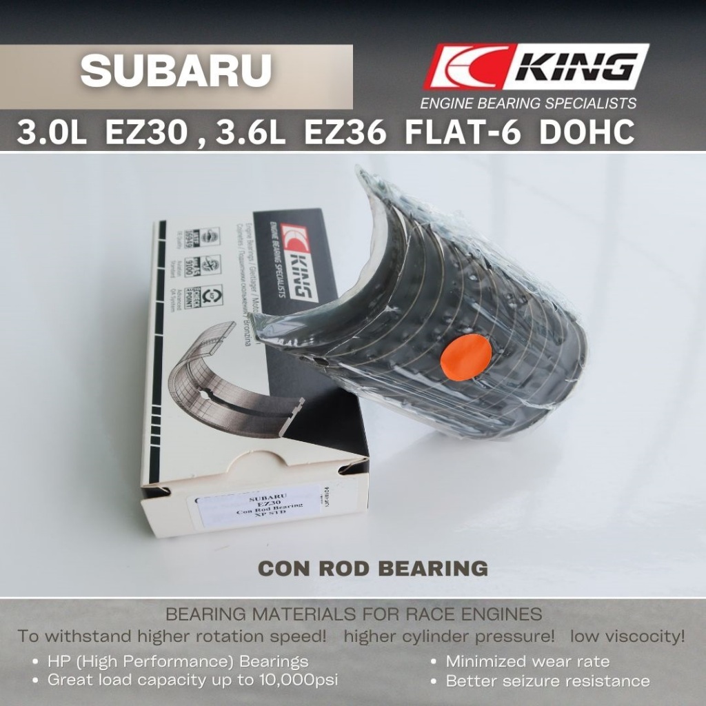 KING Race XP Bearing - SUBARU 3.0L EZ30 3.6L EZ36 Flat-6 Boxer DOHC for ...
