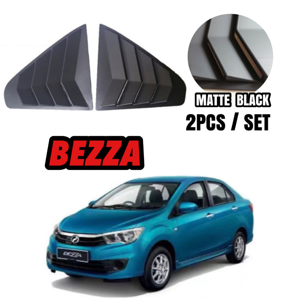 PERODUA BEZZA Window Cover 3D Sport Mustang Style Rear Side Protector ...