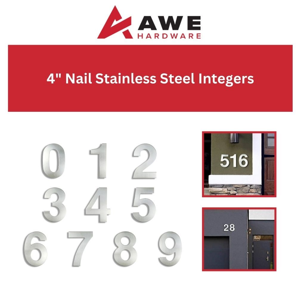 AWE 4" Nail #0 SUS Integers Numbers Stainless Steel | Shopee Malaysia