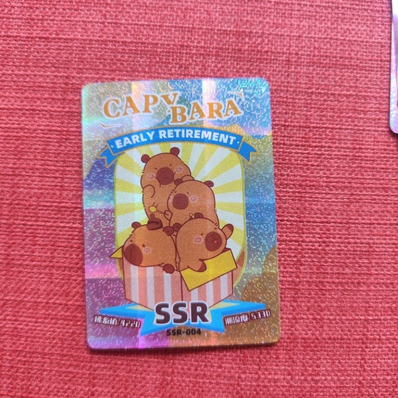 Capybara Capybara card decoration 收藏卡 卡皮巴拉 卡片 限量卡片 祝福语卡片 可爱卡片 收藏卡片 SSR ...