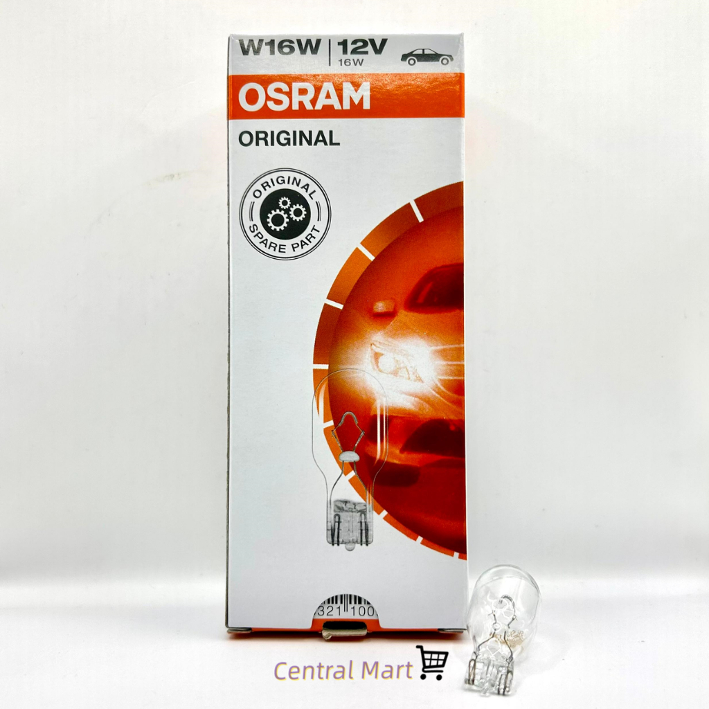 ORIGINAL Osram T15 W16W 921 Third Brake Parking Signal Reverse Bulb Mentol 12V Made in Germany ...