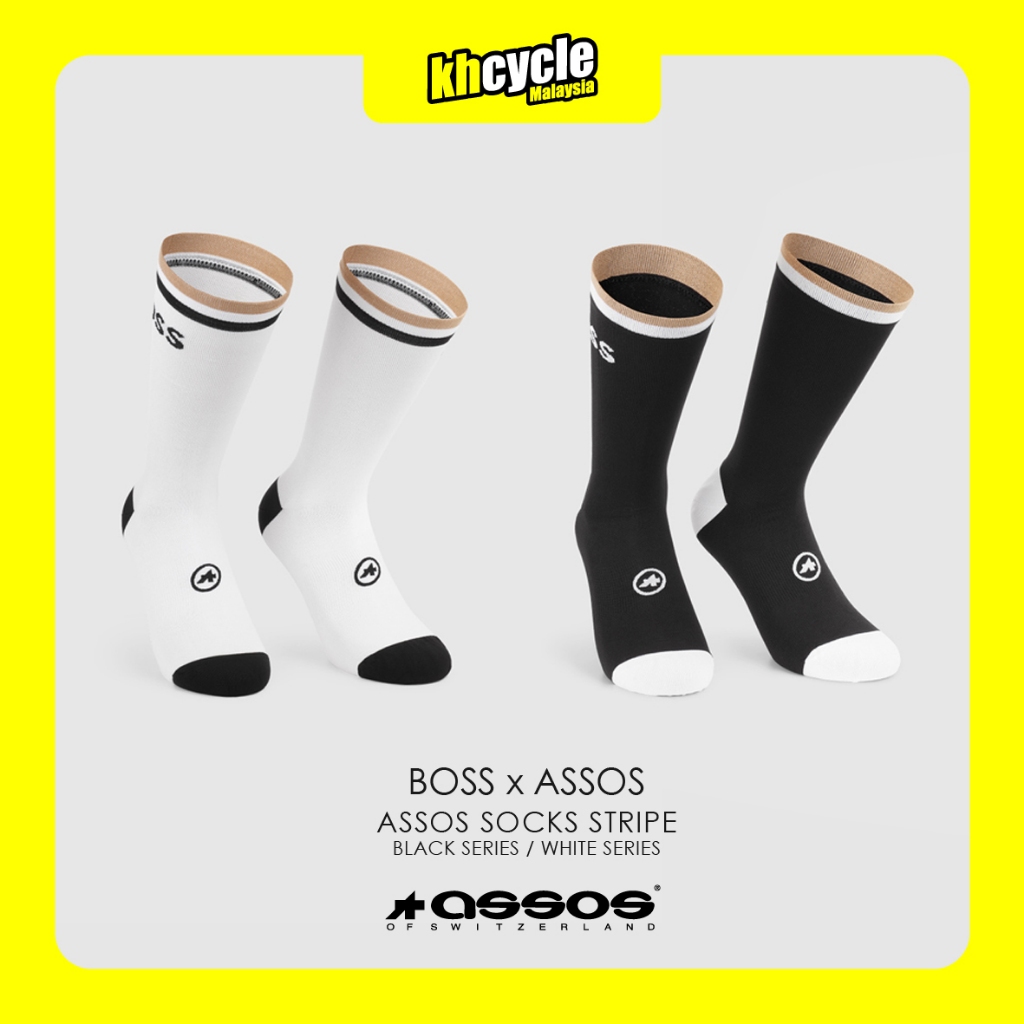 Assos Cycling Socks Stripe Boss x Assos (Unisex) | Shopee Malaysia