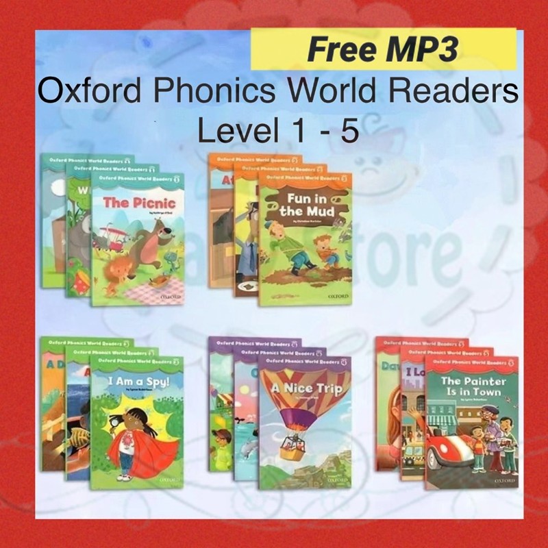 Oxford Phonics World Readers Level 1-5 (15 books ) | Shopee Malaysia