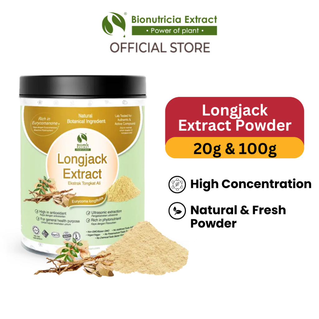Bionutricia Yellow Tongkat Ali Root (Longjack) Extract Powder | Shopee ...