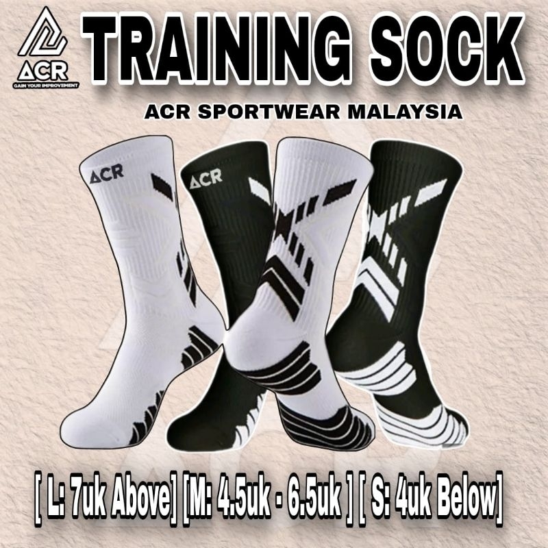 [ Anti Bau ]ACR TRAINING SOCK BREATHABLE | STOKIN BOLA STOKIN FUTSAL ...