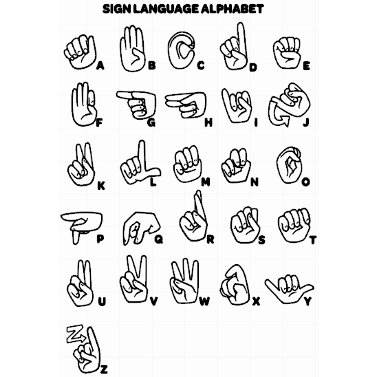 STICKER PACK SIGN LANGUAGE FOR DECORATION DESIGN - SIZE A4 | Shopee ...