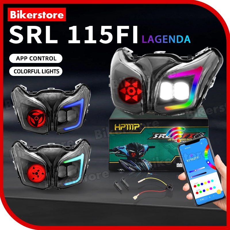 HPMP Lagenda 115 FI Headlight LED SRL 115fi New Head Lamp Custom Lamp Depan Lampu Naruto Single ...