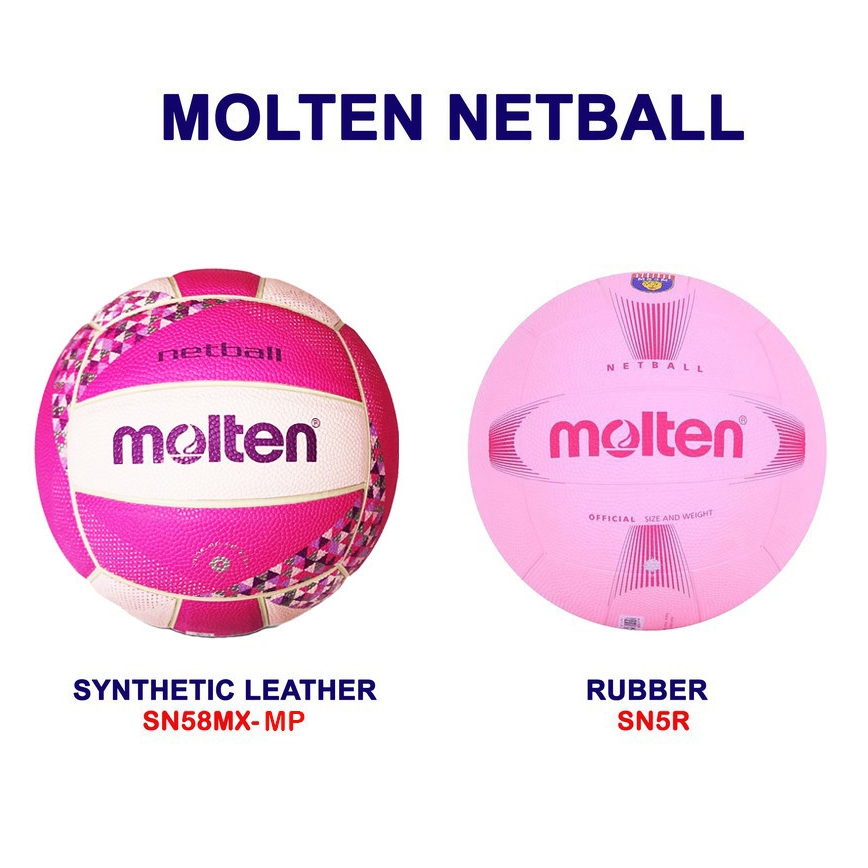 MOLTEN Netball Leather SN58MX-MP SN48MX-MP Rubber SN5R SN4R Tournmanet ...