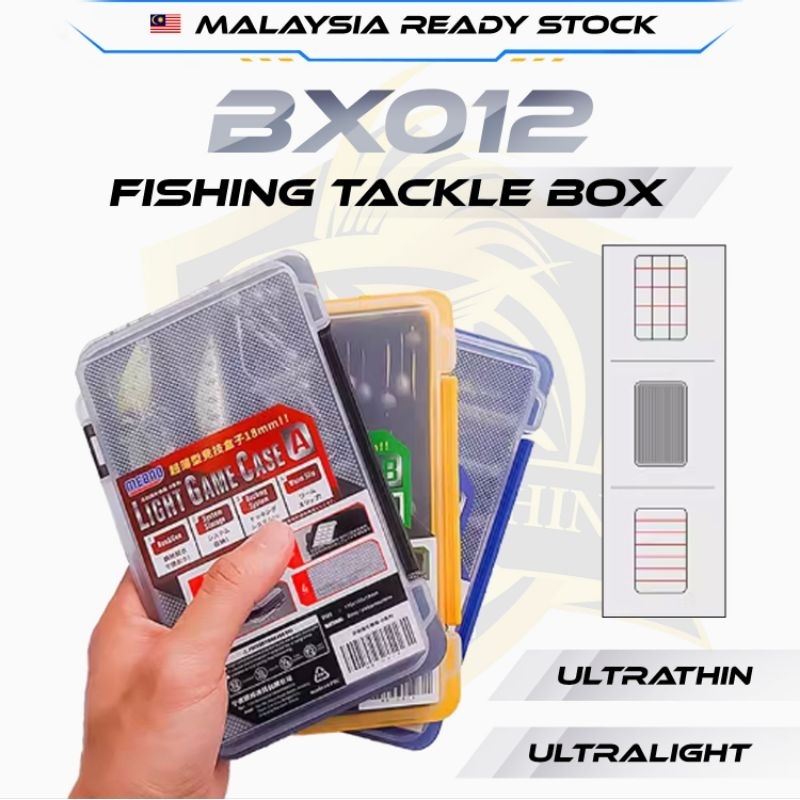 【BX012】Ultrathin Fishing Tackle Box Ultralight Kotak Pancing Portable ...