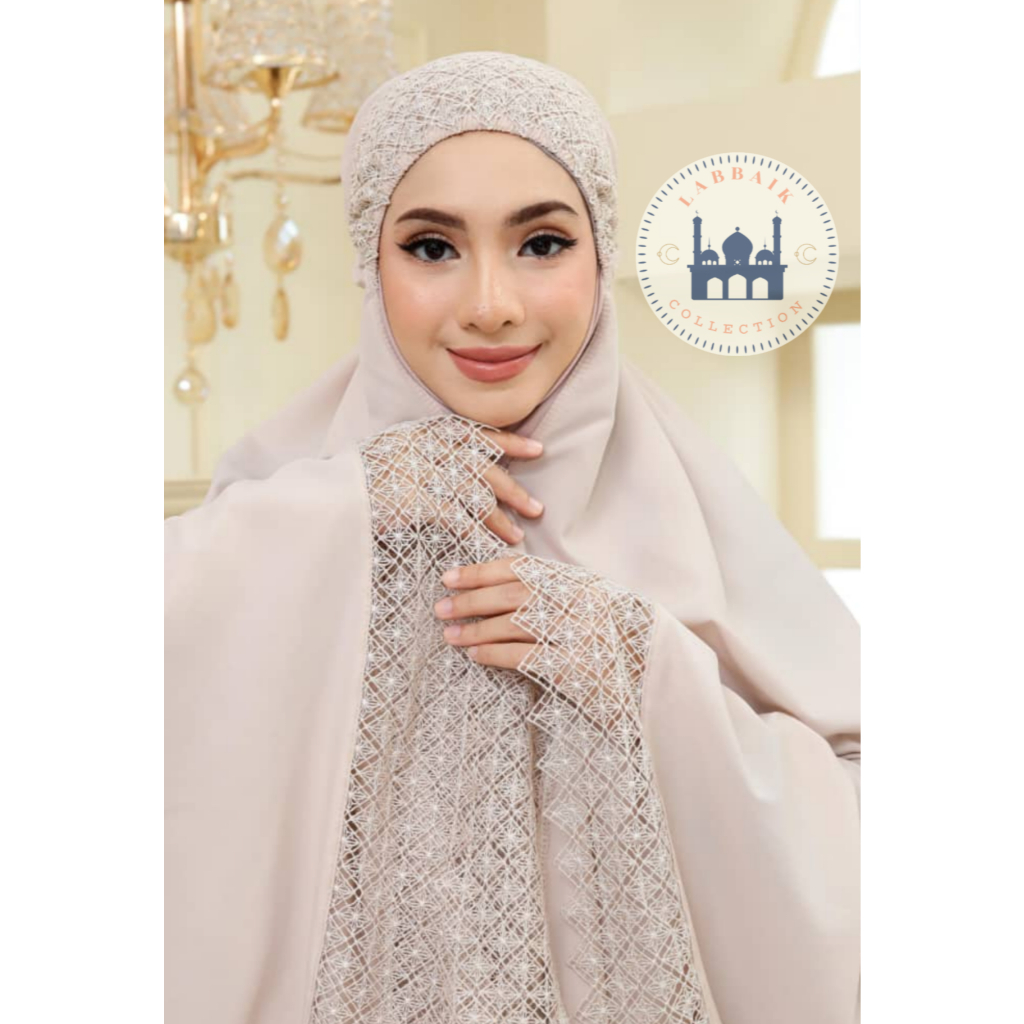 Vietnam Imported Cotton Telekung Murah, Telekung Kerawang, Ready Stock ...