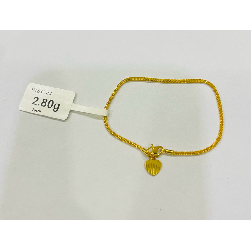 Youloong Rantai/Gelang tangan Pandora EMAS916/ 916Gold Pandora bracelet ...