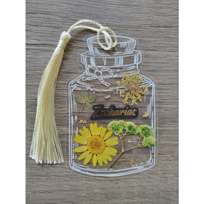 CUSTOM FLOWERS BOOKMARKS/FLORAL BOOKMARKS/PENANDA BUKU BUNGA/PENANDA AL ...