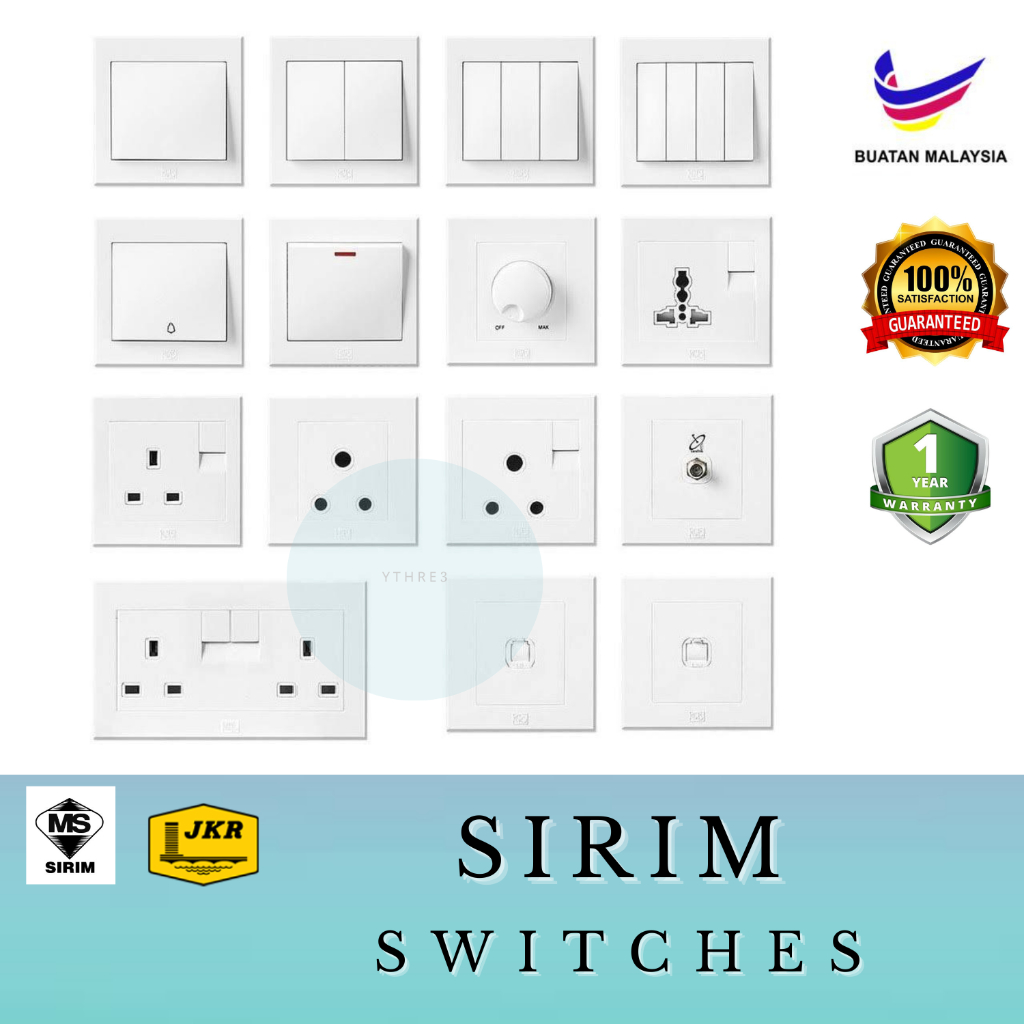 𝐉𝐊𝐑 𝐒𝐖𝐈𝐓𝐂𝐇 𝐒𝐈𝐑𝐈𝐌 𝐒𝐖𝐈𝐓𝐂𝐇 13A 3 Pin Switch Socket 13A Switches Wall ...