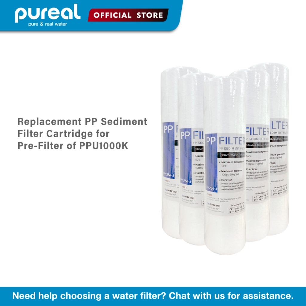 Replacement PP Sediment Filter Cartridge for Pre-Filter of PPU1000K ...