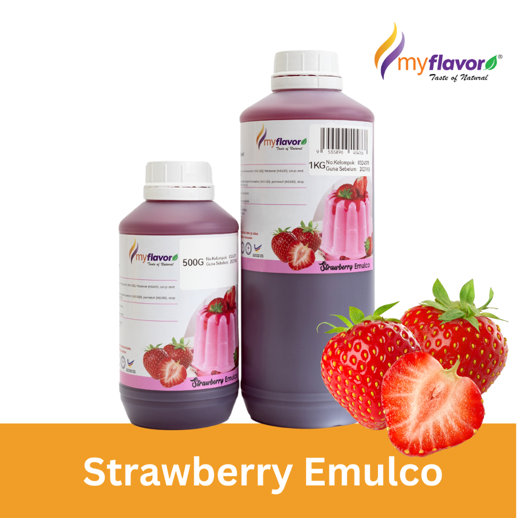 500g/1KG STRAWBERRY EMULCO - FOOD FLAVOUR MyFlavor HALAL | Shopee Malaysia